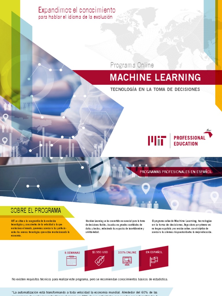 Folleto Machine Learning Mitpe PDF | PDF | Aprendizaje automático | Toma de decisiones
