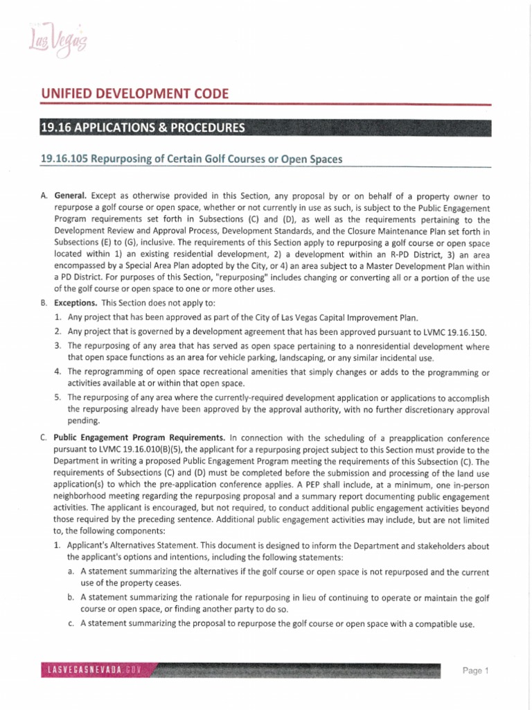 Unified Development Code | PDF