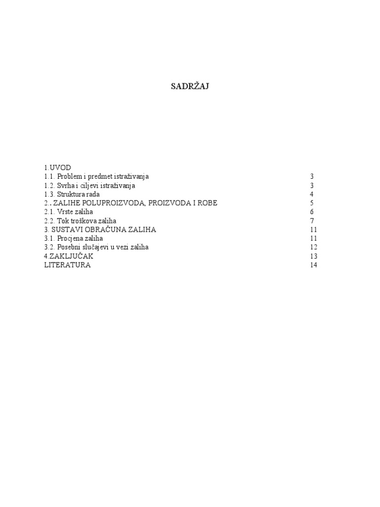 Zalihe 1 | PDF