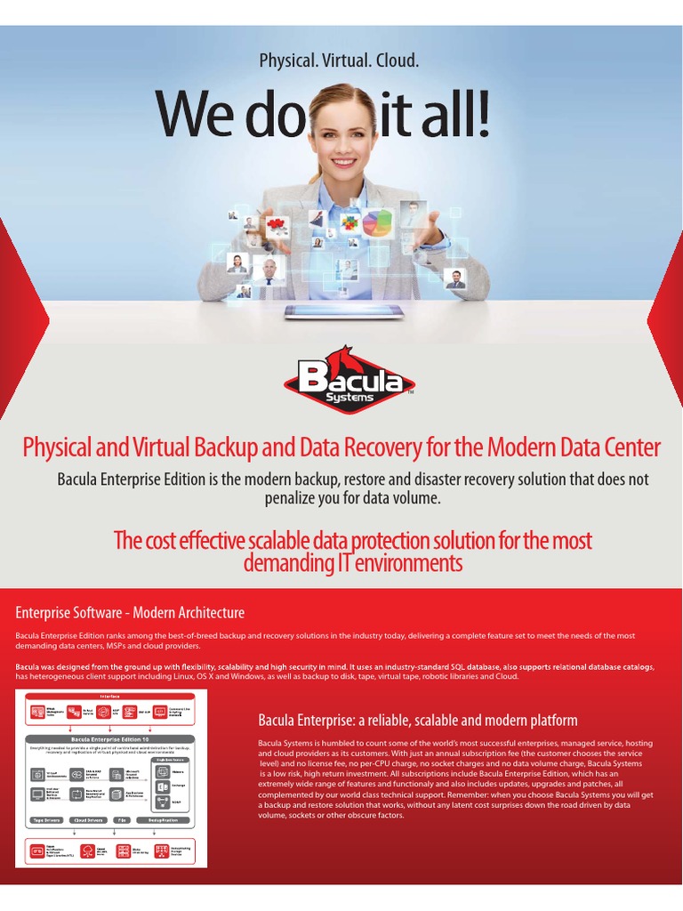 Bacula Systems Brochure 2019 | PDF | Open Stack | Cloud Computing
