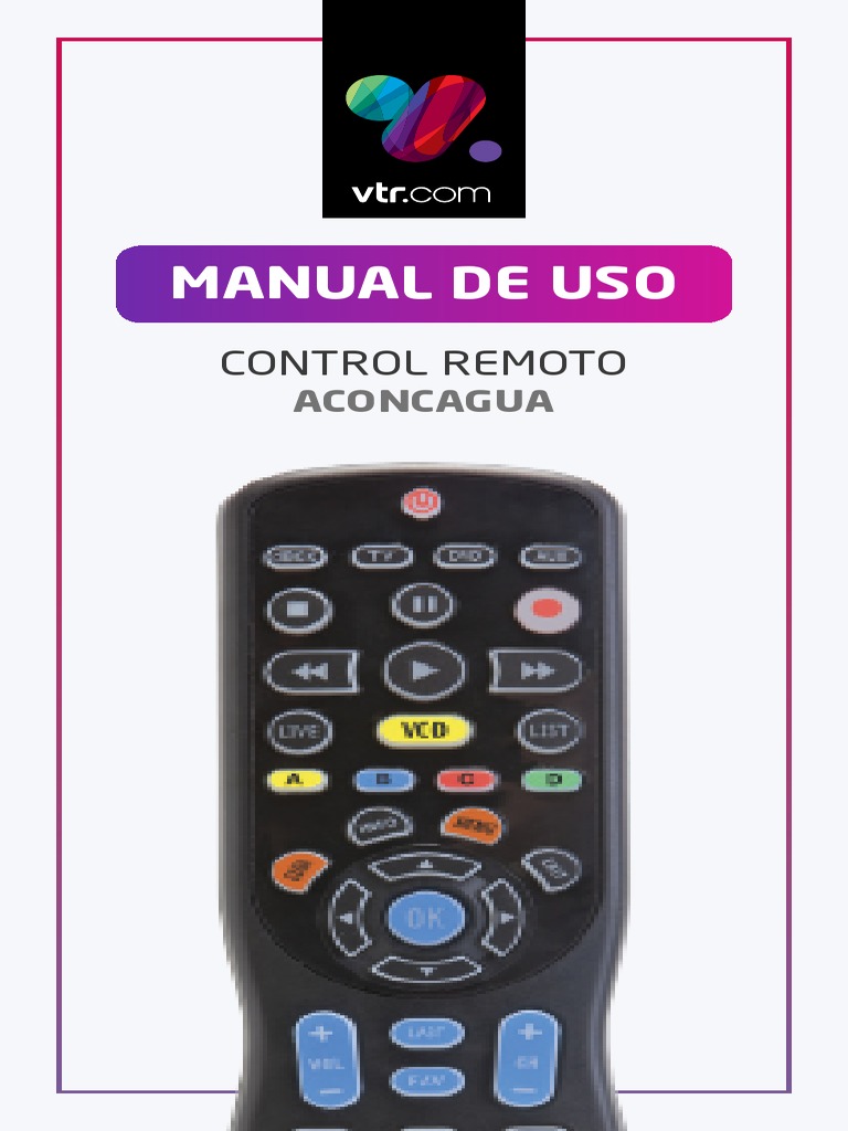 Control VTR PDF | PDF | Control remoto | Vídeo a la carta