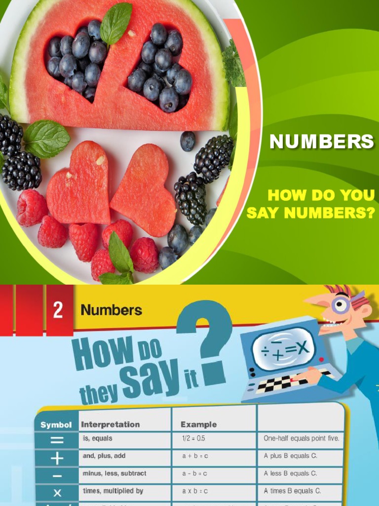 Numbers: How Do You Say Numbers? | PDF