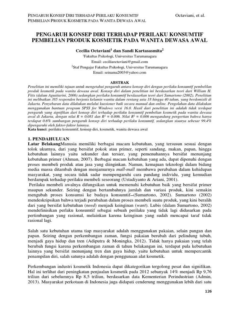 Pengaruh Konsep Diri | PDF