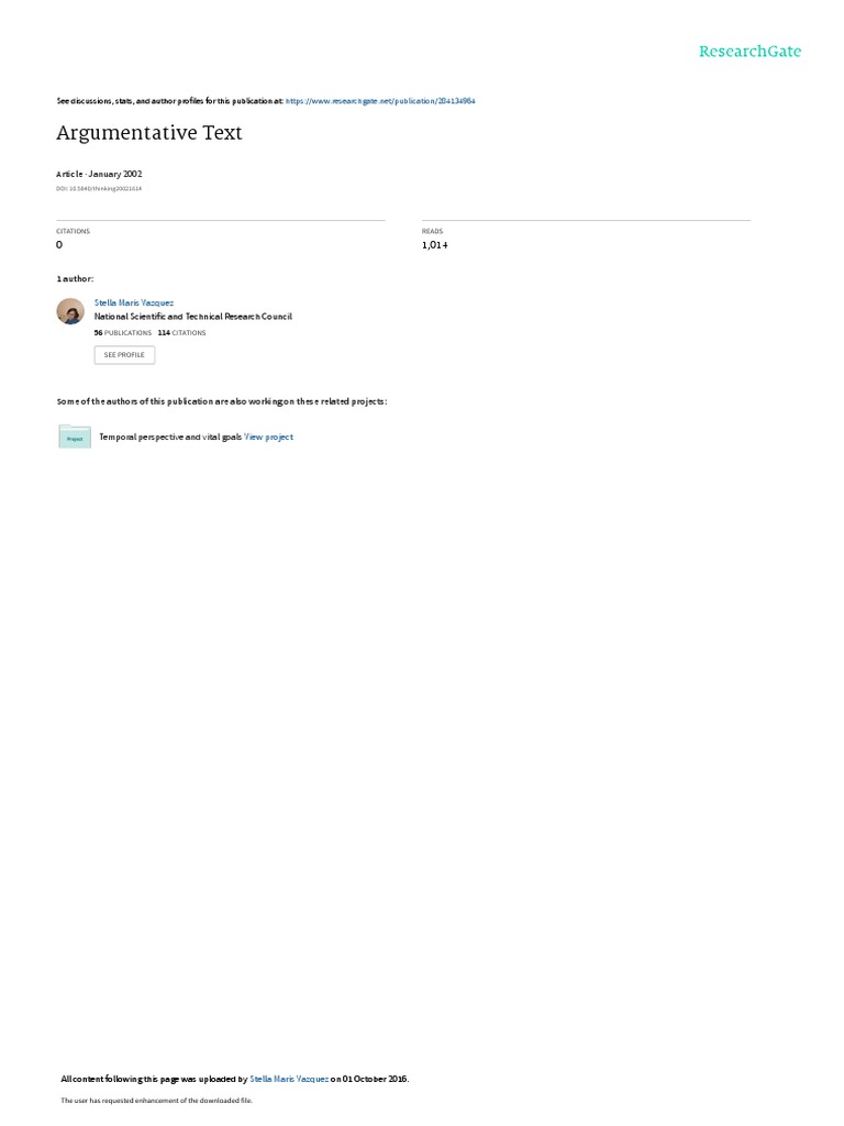 Argumentative Text | PDF | Logical Consequence | Truth