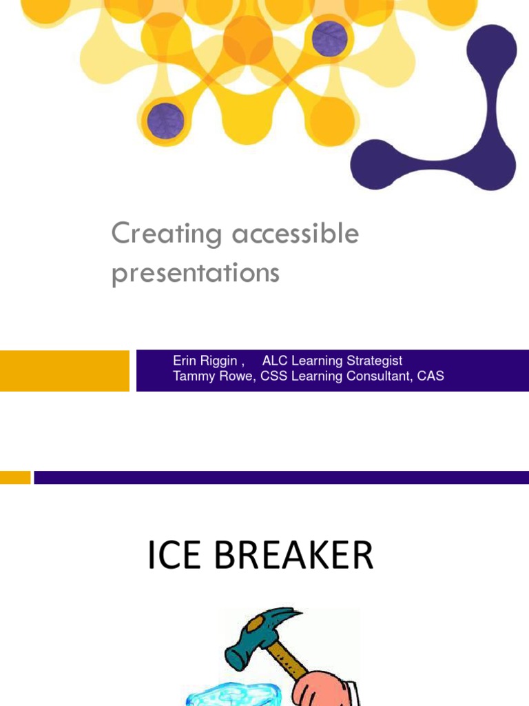 Accessible Presentations | PDF | Accessibility | Learning Disability