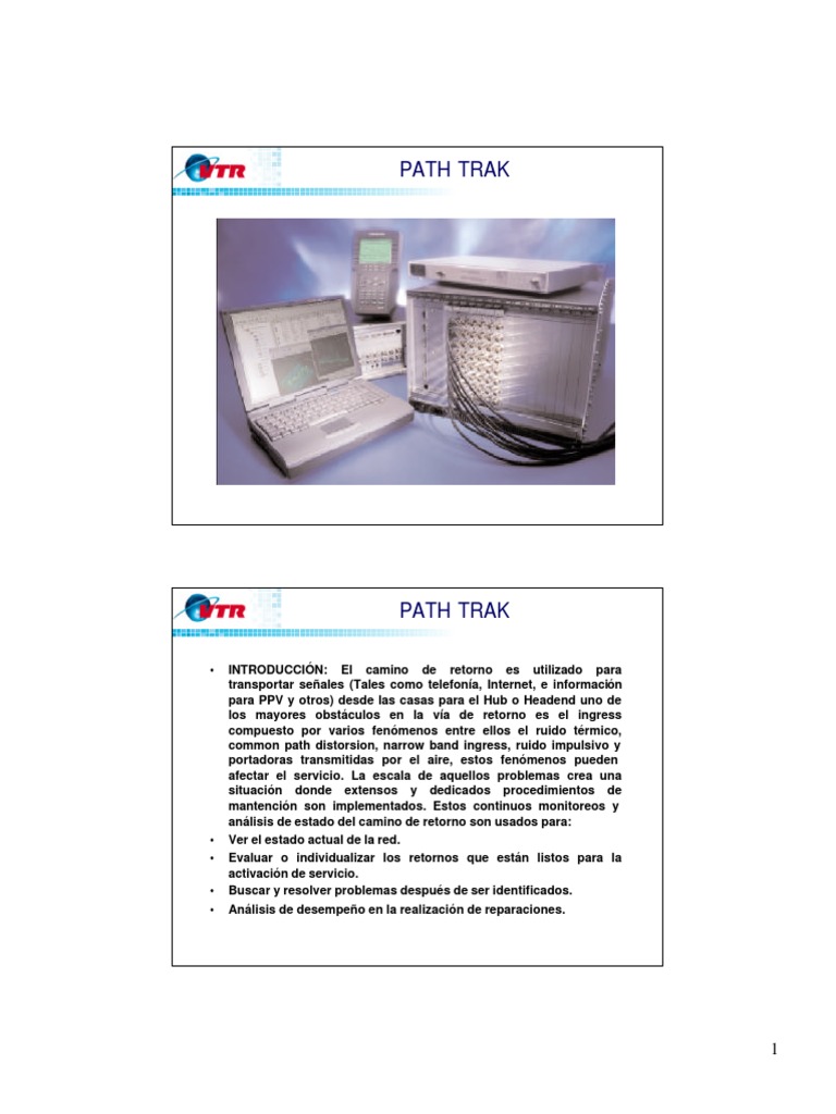 Análisis y Monitoreo de Redes PATH TRAK | PDF | Densidad espectral ...
