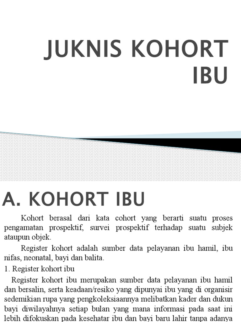 4-5 H 2 Juknis Pengisian, Contoh Dan Latihan Pengisian Kohort Ibu | PDF
