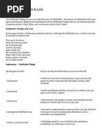 Adventurer Pledge and Law Overview | PDF | Religion & Spirituality