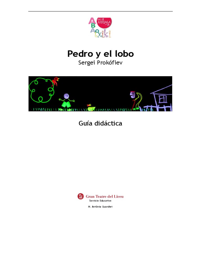 Guía Didáctica: Pedro y el Lobo | PDF | Las artes escénicas ...