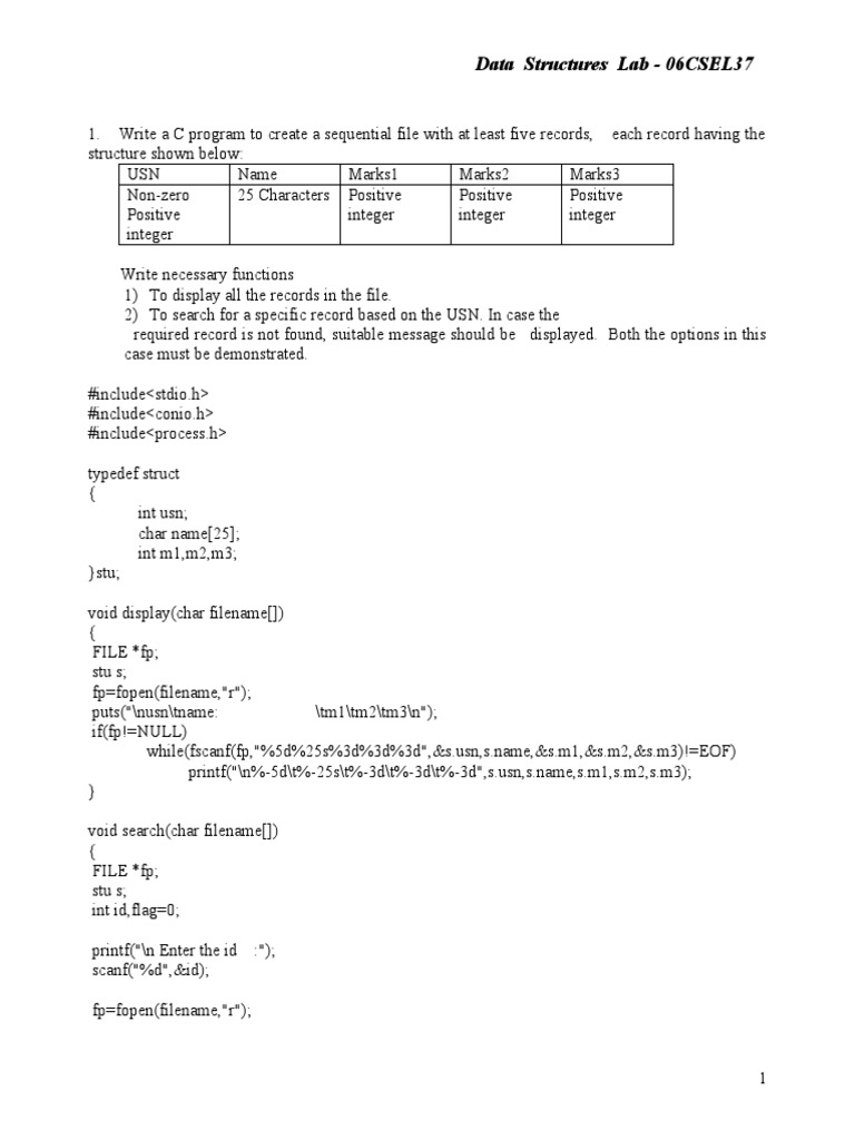 All Lab Prog Pdf Computer Programming Computing 