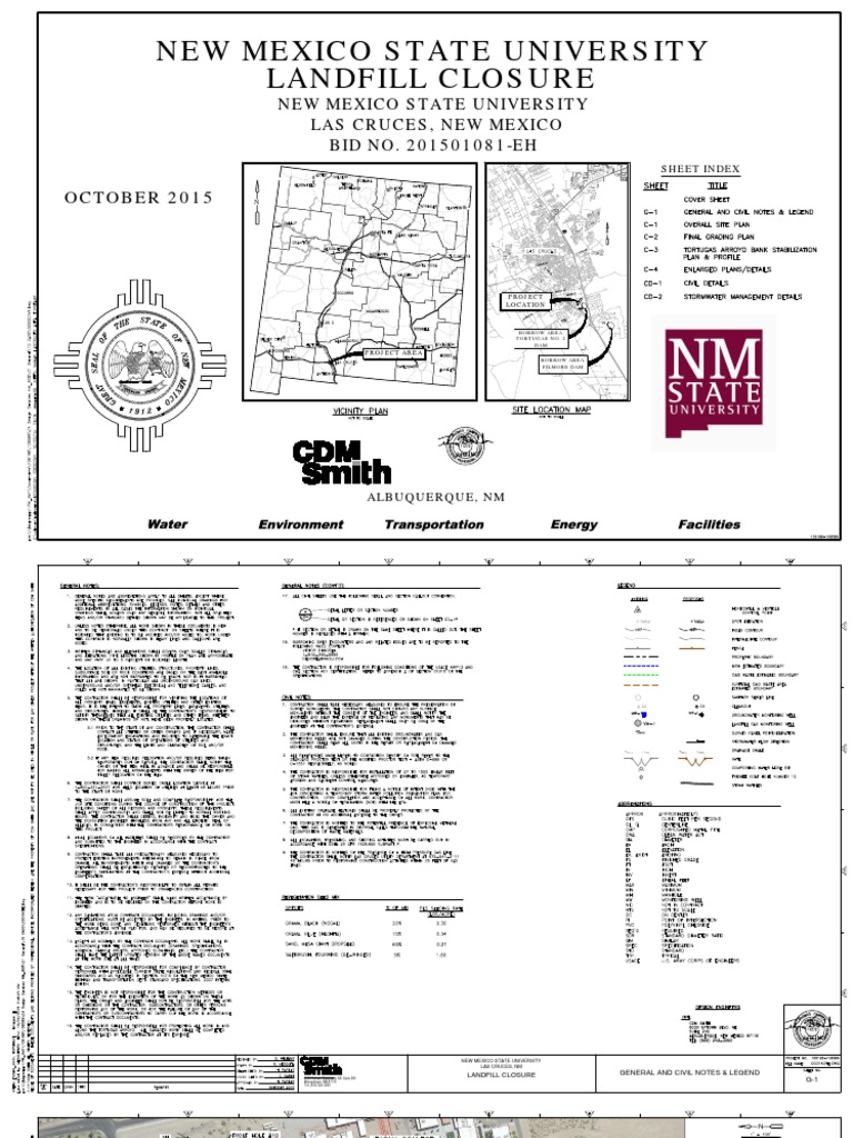 New Mexico State University Landfill Closure | PDF