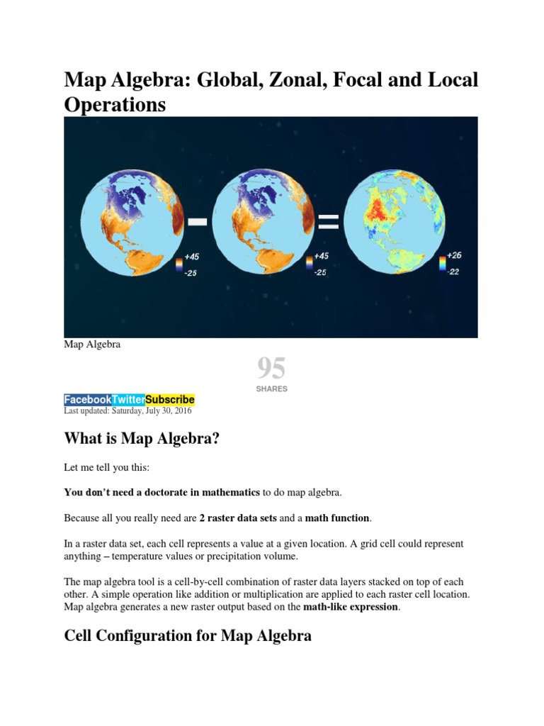 Map Algebra | PDF | Trigonometric Functions | Function (Mathematics)
