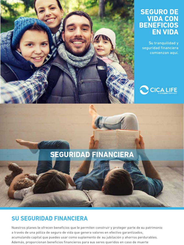 CICA Digital Brochure Formal | PDF | Póliza de seguros | Seguro de vida