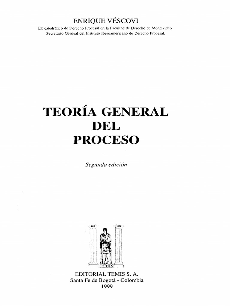 BEJ-1349 (Teoría General Del Proceso - Véscovi) | PDF | Jurisdicción | Ley procesal