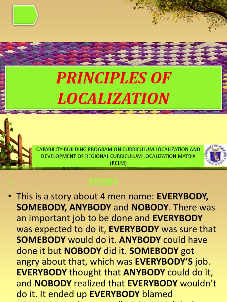 Curriculum Localization Principles | PDF | Curriculum | Pedagogy