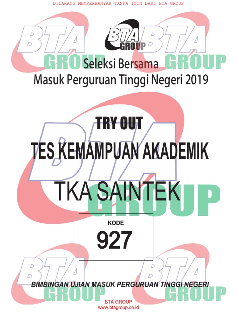 To Utbk 2 Tka Saintek Kode | PDF | Metode & Bahan Ajar