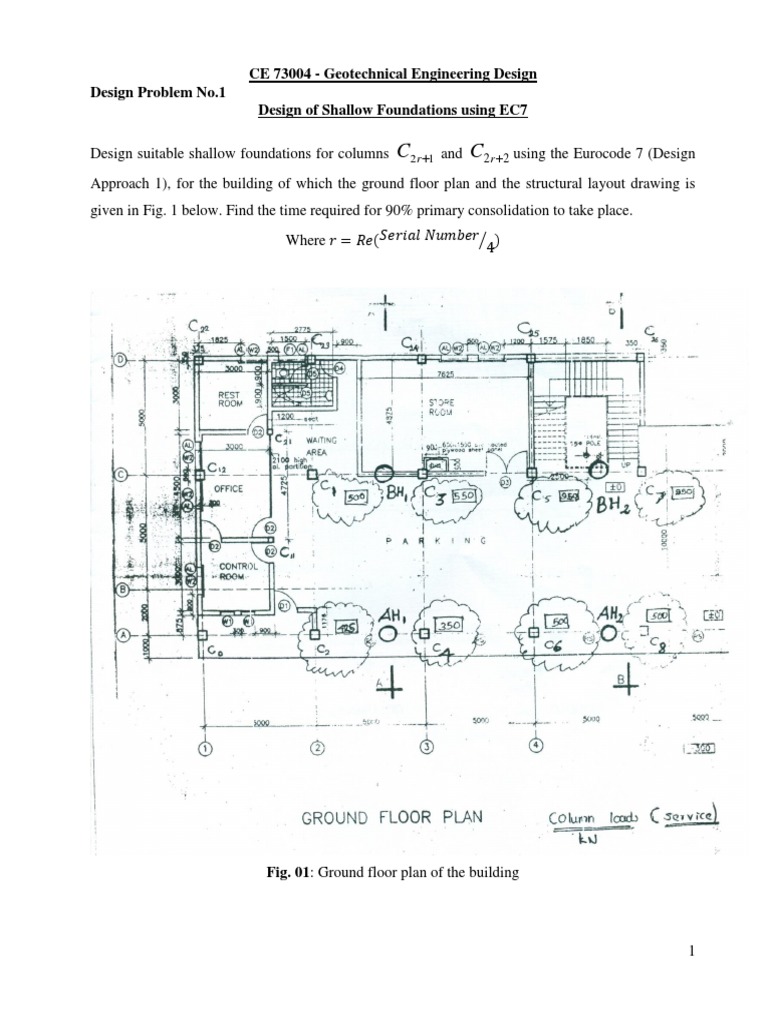 Shallow Foundation Design To EC7-NEW PDF | PDF | Friction | Geotechnical Engineering