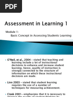 UNIT 1 IN aSSESSMENT IN Learning 1 | PDF | Educational Assessment ...