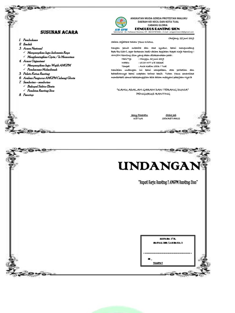 Undangan Raker | PDF