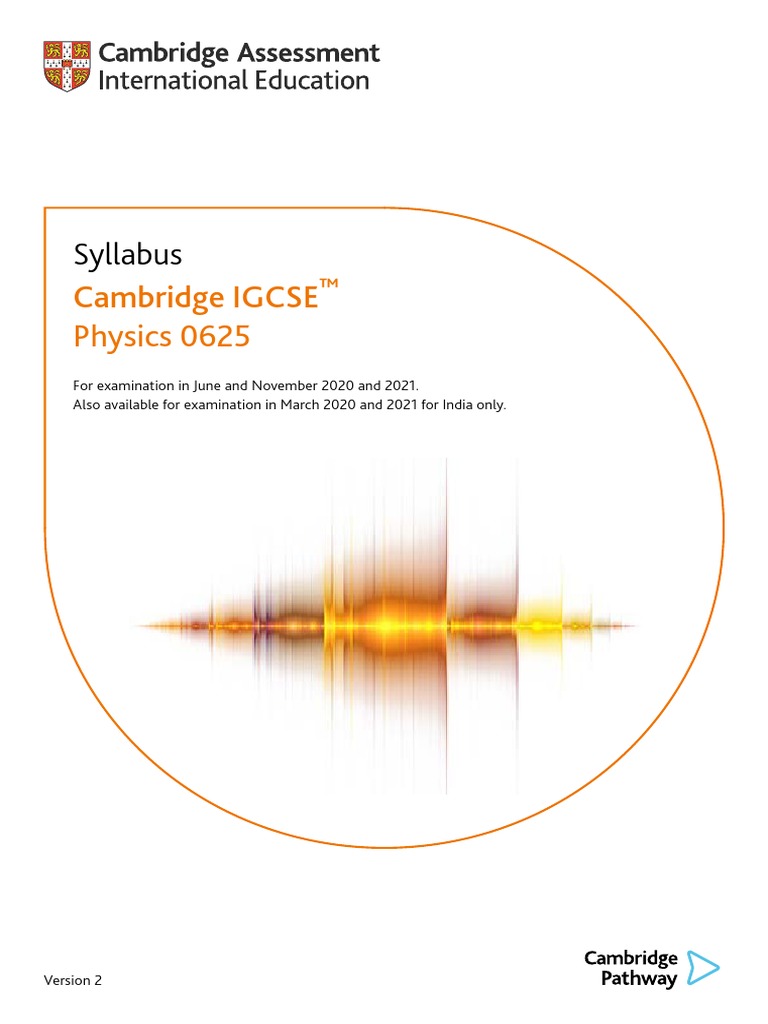 Syllabus: Cambridge IGCSE Physics 0625 | PDF | Gases | Force
