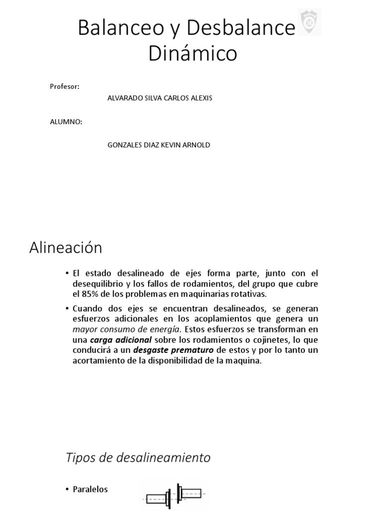 Balanceo y Desbalanceo Dinámico | PDF | Rotación | Masa