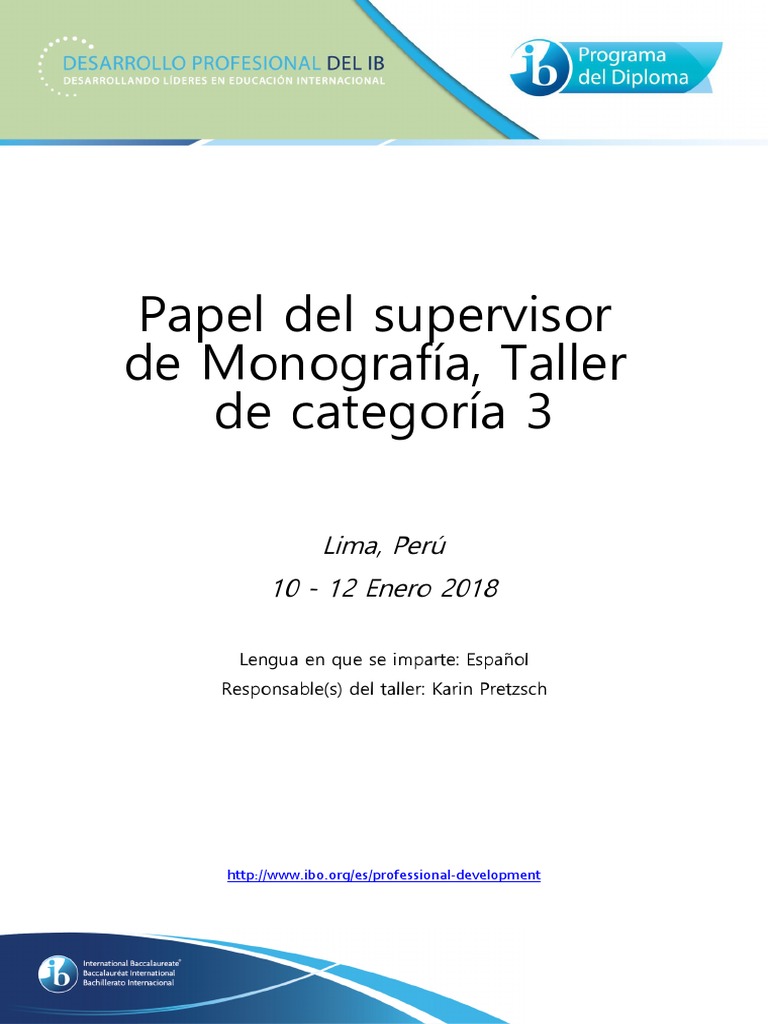 Rol Del Supervisor | PDF | Aprendizaje | Evaluación