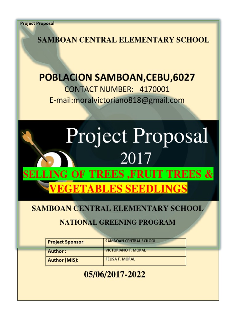 Tree Nursery Project Proposal 2017-2022 | PDF | Plant Nursery | Plants