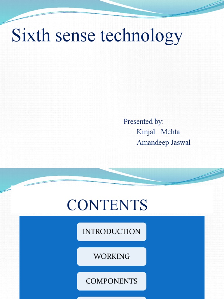 An Introduction to Sixth Sense Technology: A Wearable Gestural ...