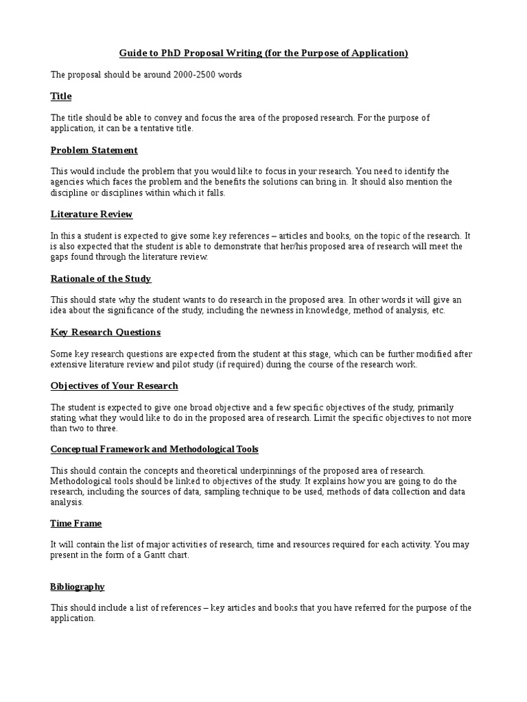 Guide To Research Proposal Writing | PDF