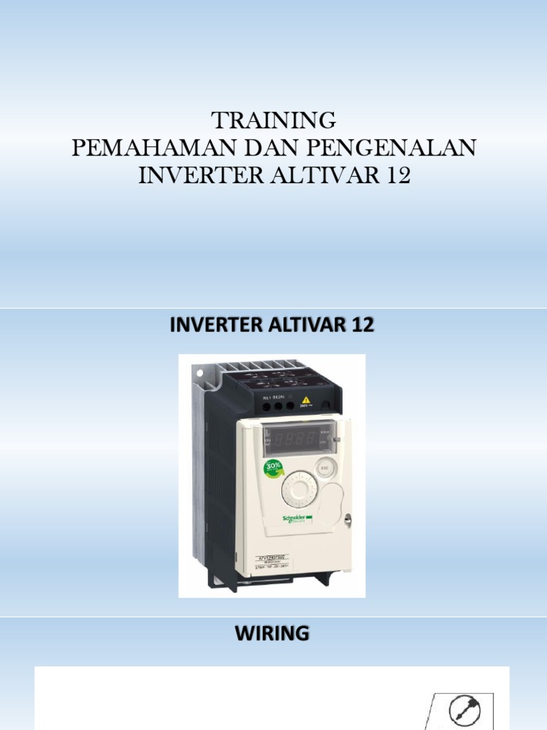 Altivar 12 Inverter Training Guide | PDF | Computers | Technology ...