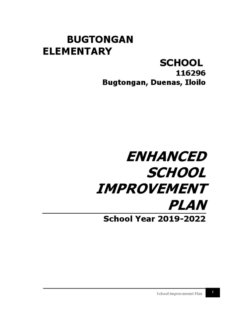 SIP Design Template | PDF | Classroom | Literacy