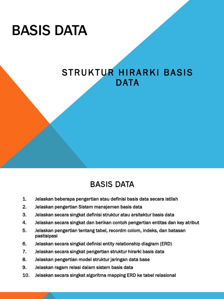 Struktur Hirarki Basis Data | PDF