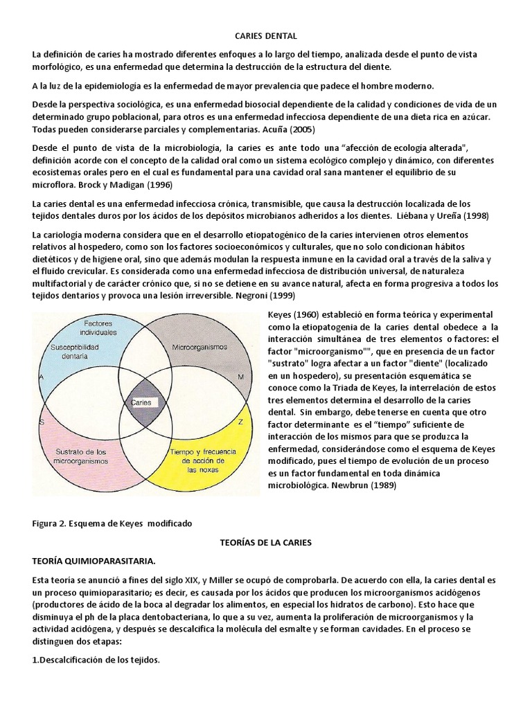 Triada de Keyes en Caries Dental | PDF | Medicina CLINICA | Biología