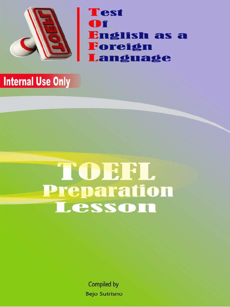 TOEFL Book | Download Free PDF | Verb | Subject (Grammar)