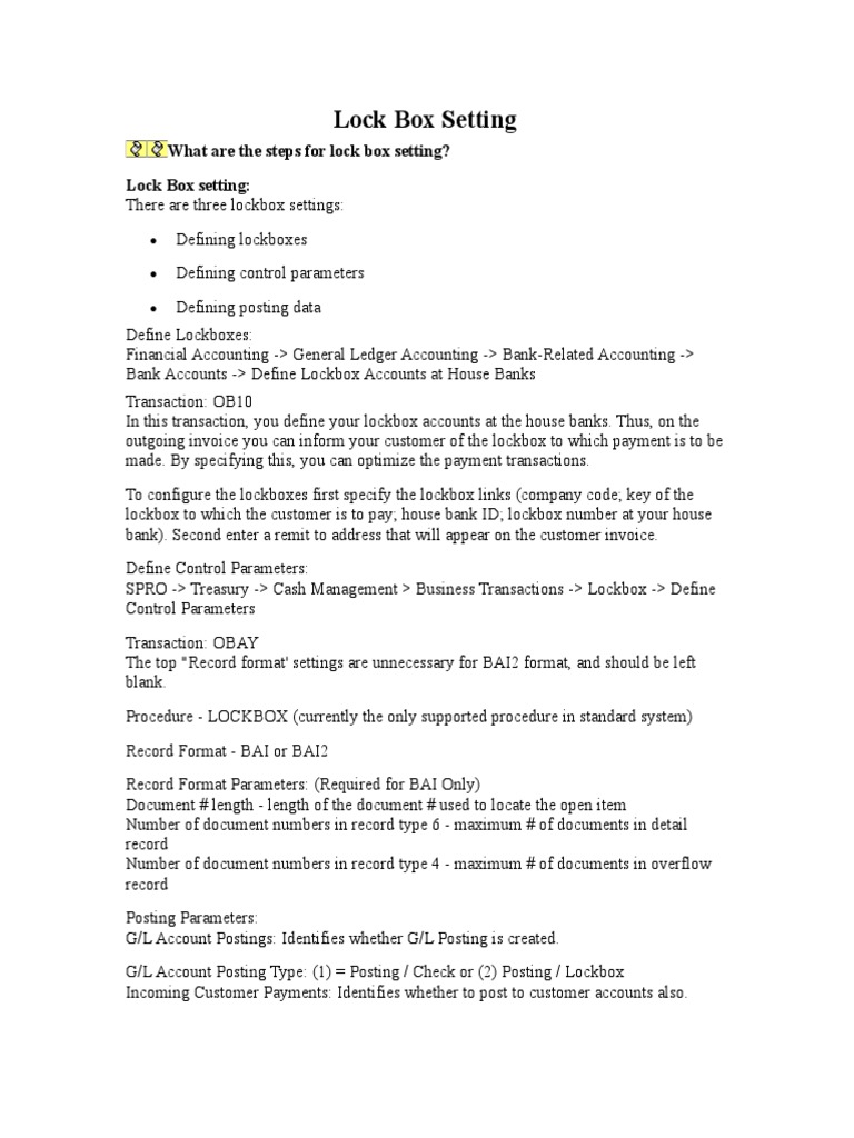 Lock Box File2 | PDF | Debits And Credits | Financial Transaction