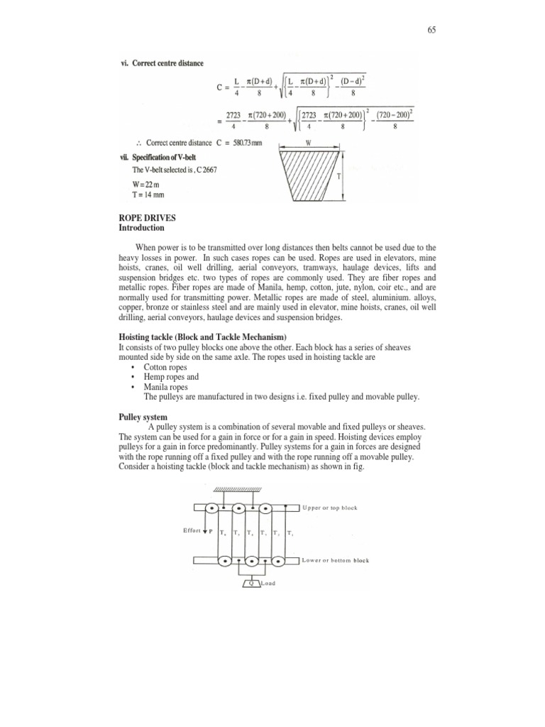 Lecture 3+4 | PDF | Rope | Belt (Mechanical)