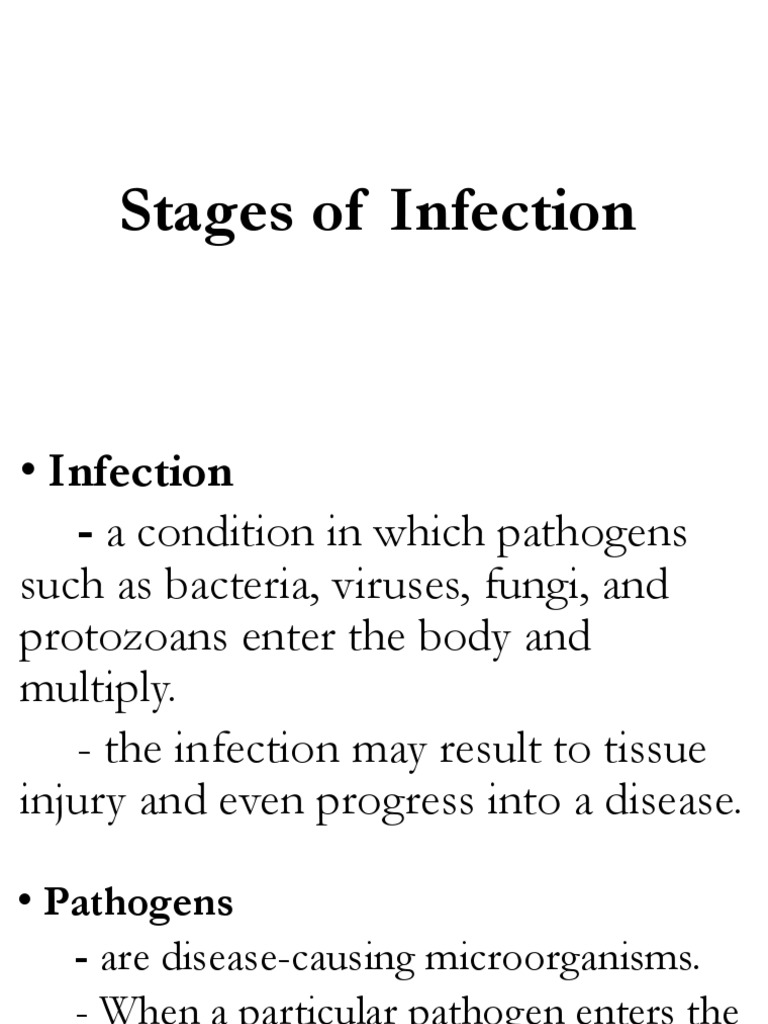 Stages of Infection Explained | PDF | Pathogen | Clinical Pathology