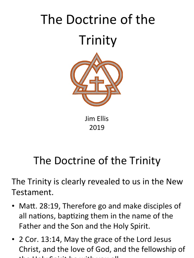 The Doctrine of The Trinity Part 1 and 2 | PDF | Trinity | God The Father