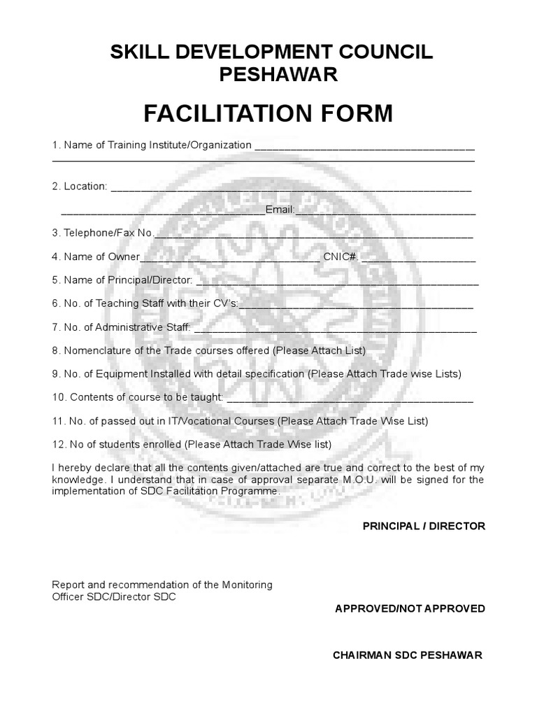 Mou Forms.123 Revised 23-07-2015 | PDF | Vocational Education | Cognition