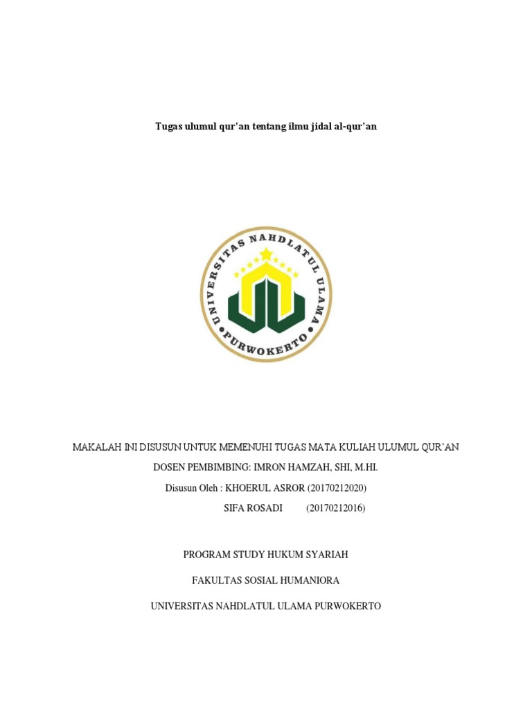 Tugas Ulumul Quran Asfa | PDF
