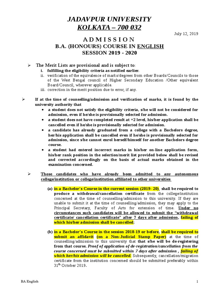 Cap Ba Eng PDF | Download Free PDF | University And College Admission ...