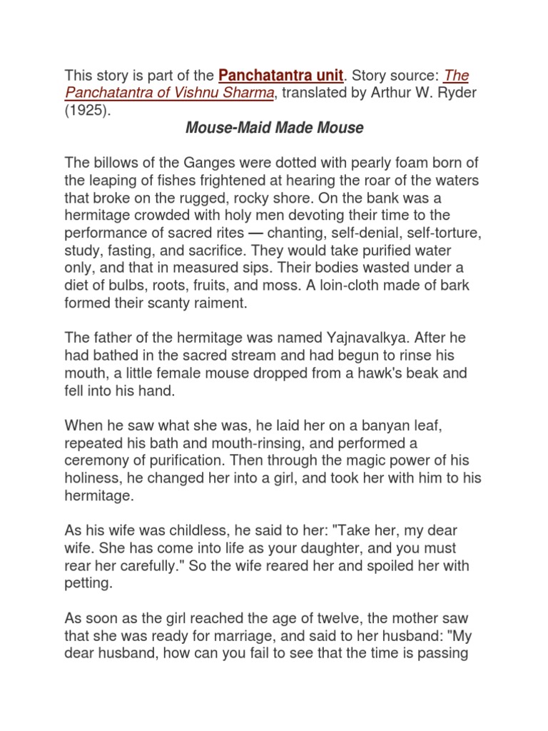 The Mouse-Maid's Choice | PDF | Blessing