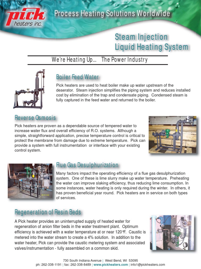 Steam Injection Liquid Heating System: Process Heating Solutions ...