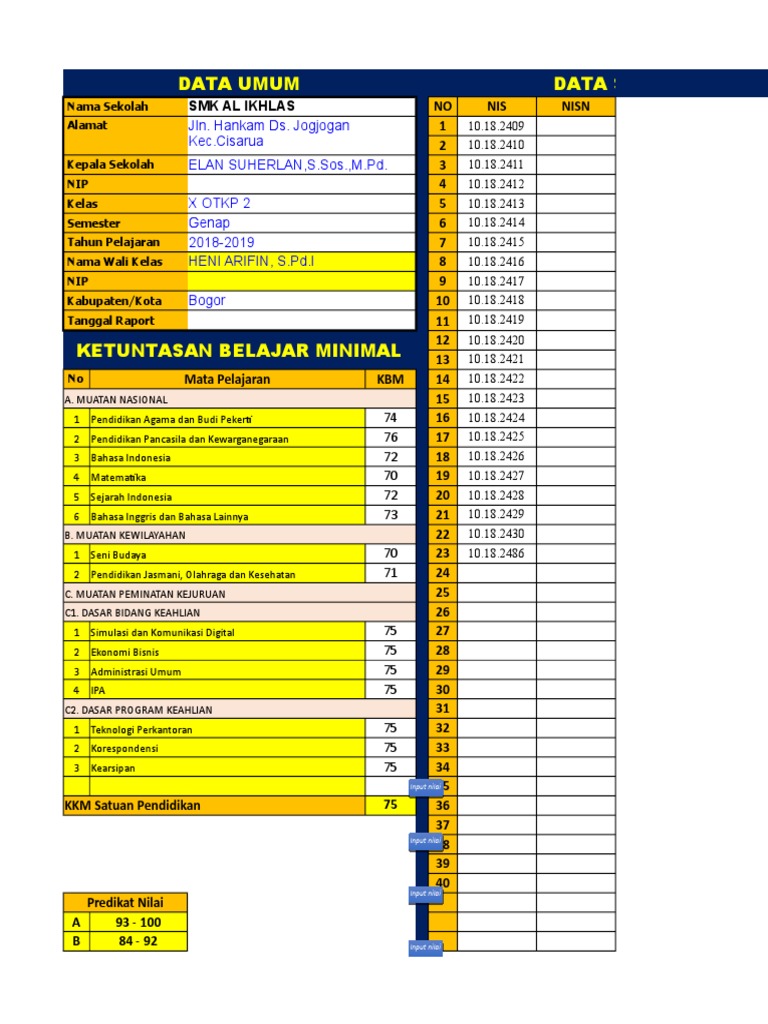 Aplikasi Raport X OTKP 2-SIMKOMDIG | PDF