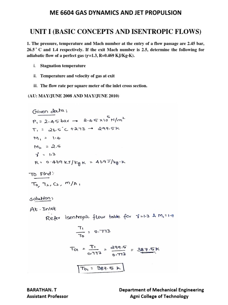 GDJP QB Partb Answers | PDF | Jet Engine | Compressible Flow