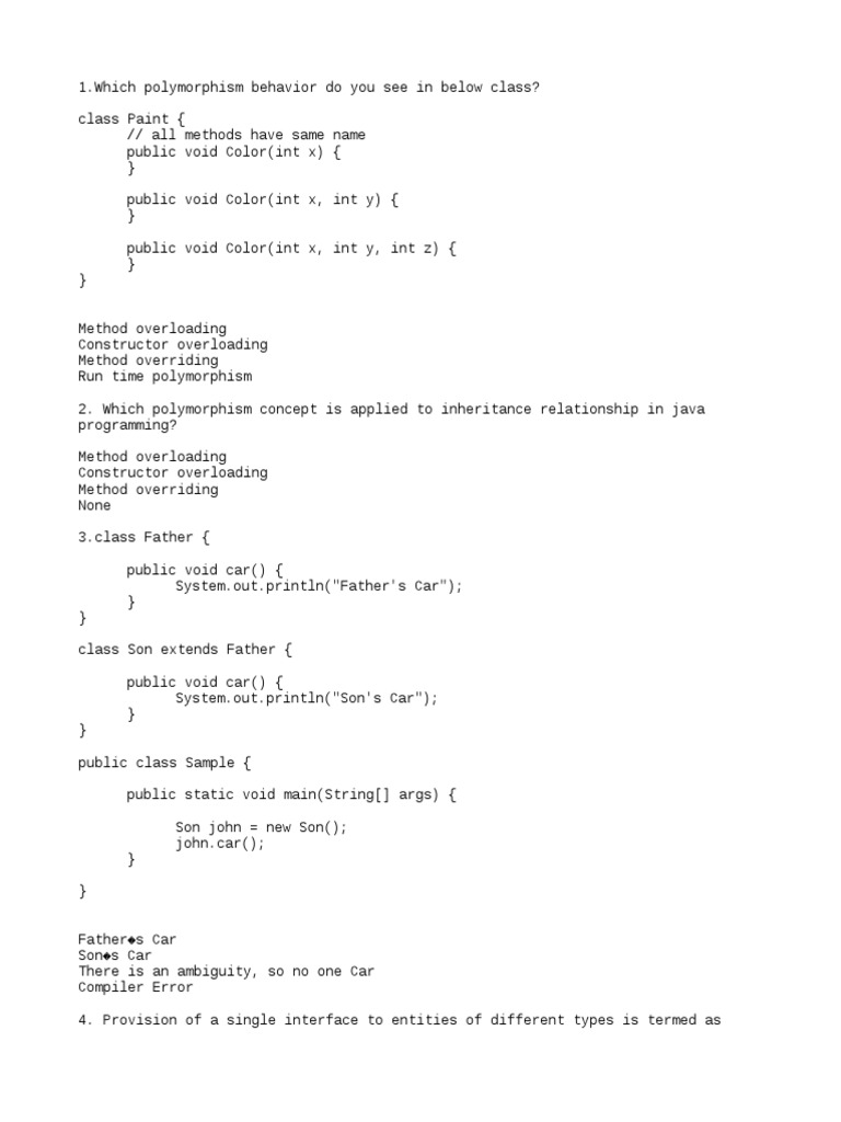 interface.txt | Method (Computer Programming) | Class (Computer ...