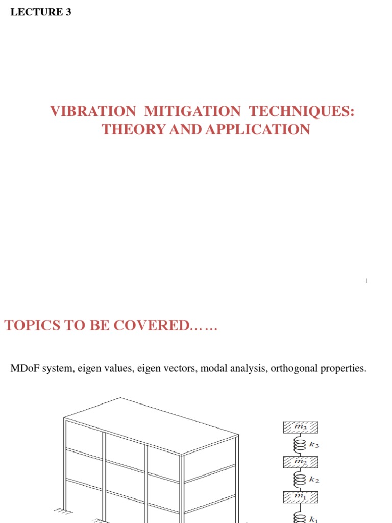 Vibration Mitigation: MDoF Systems | PDF | Eigenvalues And Eigenvectors | Normal Mode
