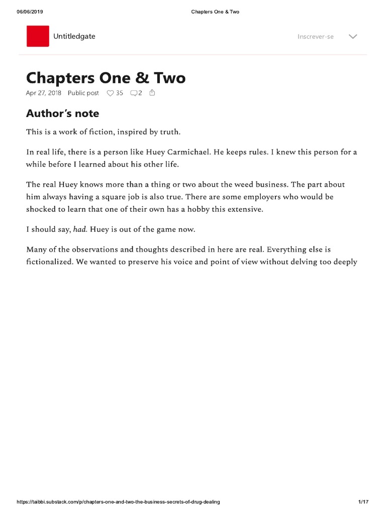 Chapters One & Two | PDF