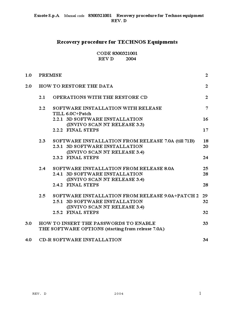 Recovery Procedure For Technos | PDF | Booting | Bios
