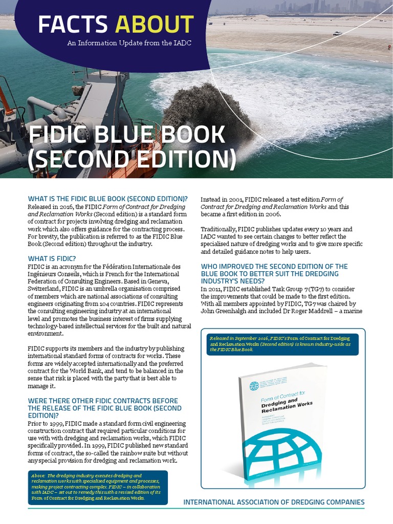 FIDIC Blue Book for Dredging Projects | PDF | Employment | Design